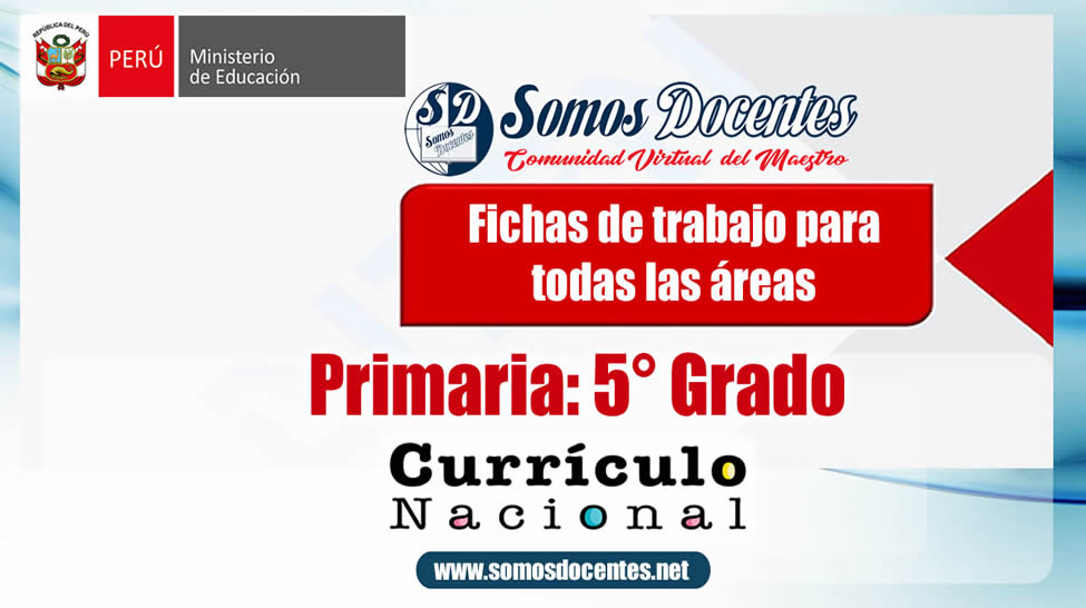 Fichas 5to Grado Primaria – Somos Docentes